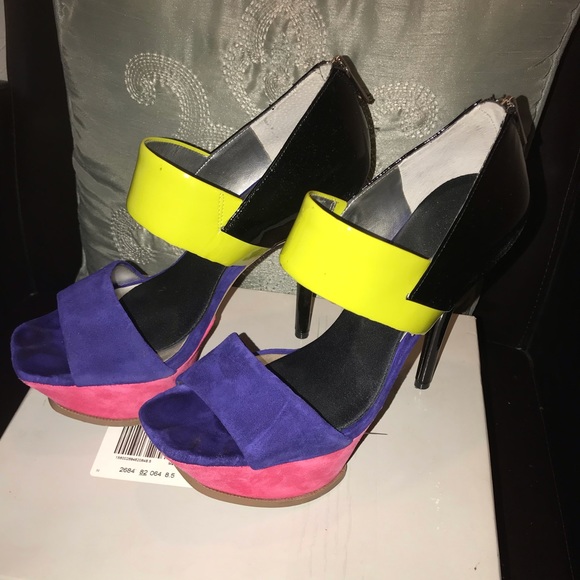 Jessica Simpson | Shoes | Jessica Simpson Multicolor Platform Sandals ...